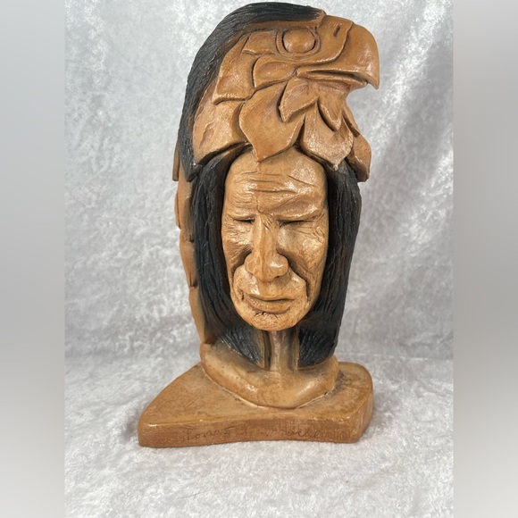 Art | Thomas B Maracle Signed Indigenous Cast Sculpture | Poshmark